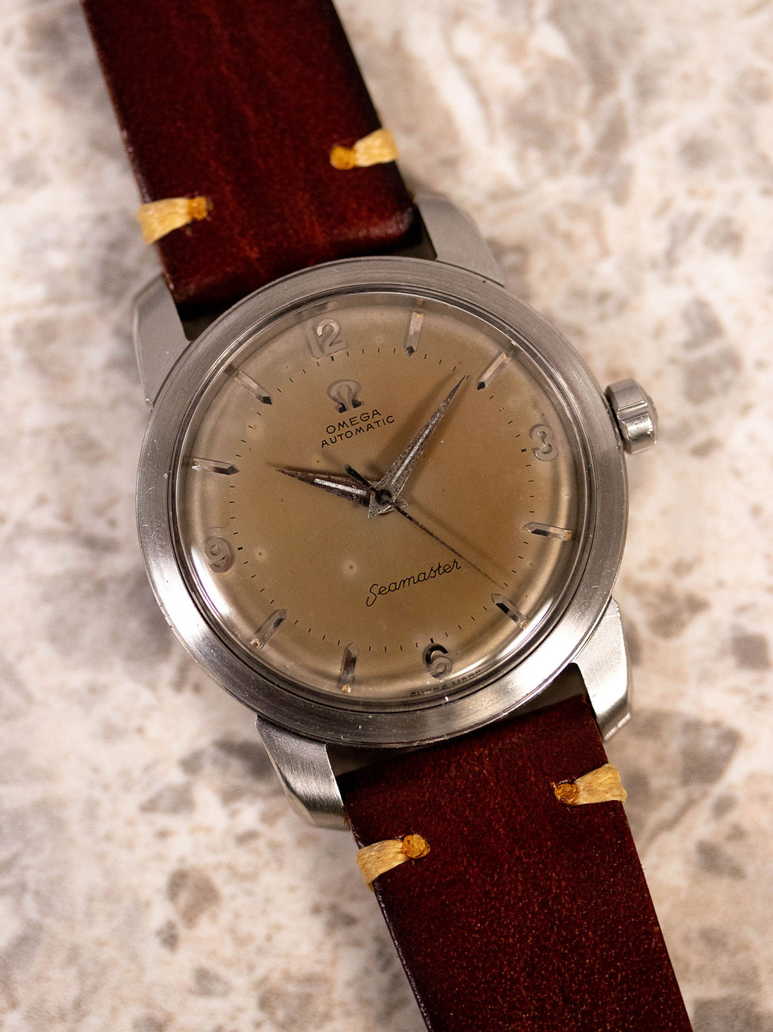 1956 Omega Seamaster Automatic 2846 Tropical Dial Full Set – Proper Watch